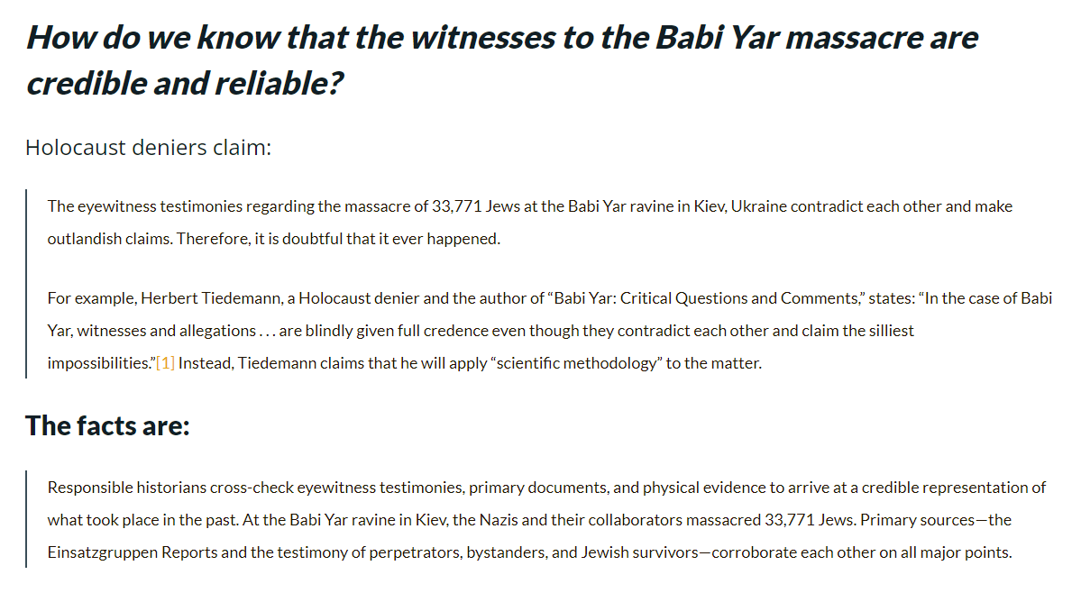 The Witnesses of Babi Yar Part One - Holocaust Claims