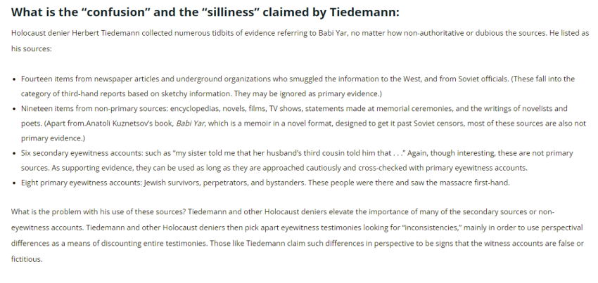 The Witnesses of Babi Yar Part One - Holocaust Claims