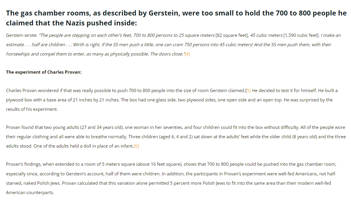The Gerstein Report Part One - Holocaust Claims